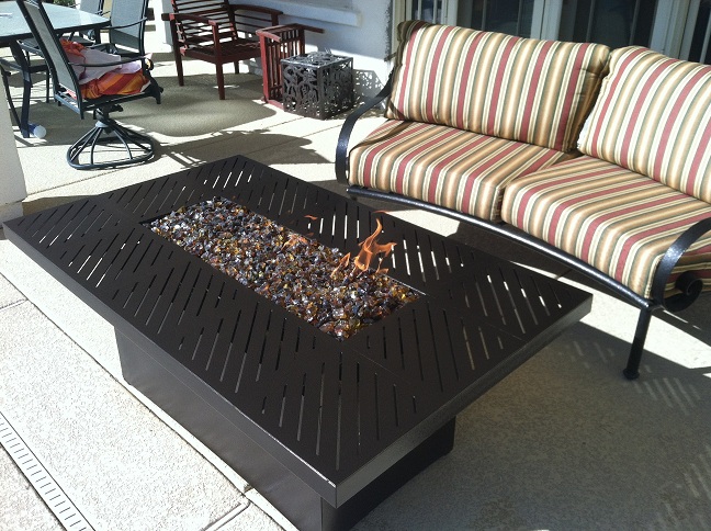 Custom Propane Fire Pit Tables | Arizona Backyard Custom