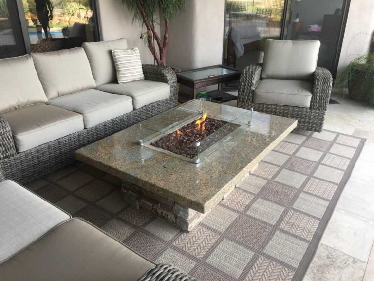 Custom Propane Fire Pit Tables | Arizona Backyard Custom
